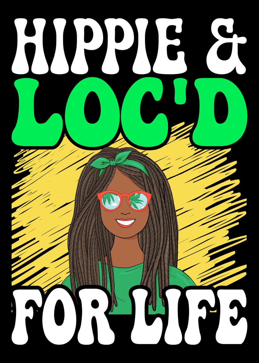 'Dreadlocks Rasta' Poster, picture, metal print, paint by AestheticAlex ...