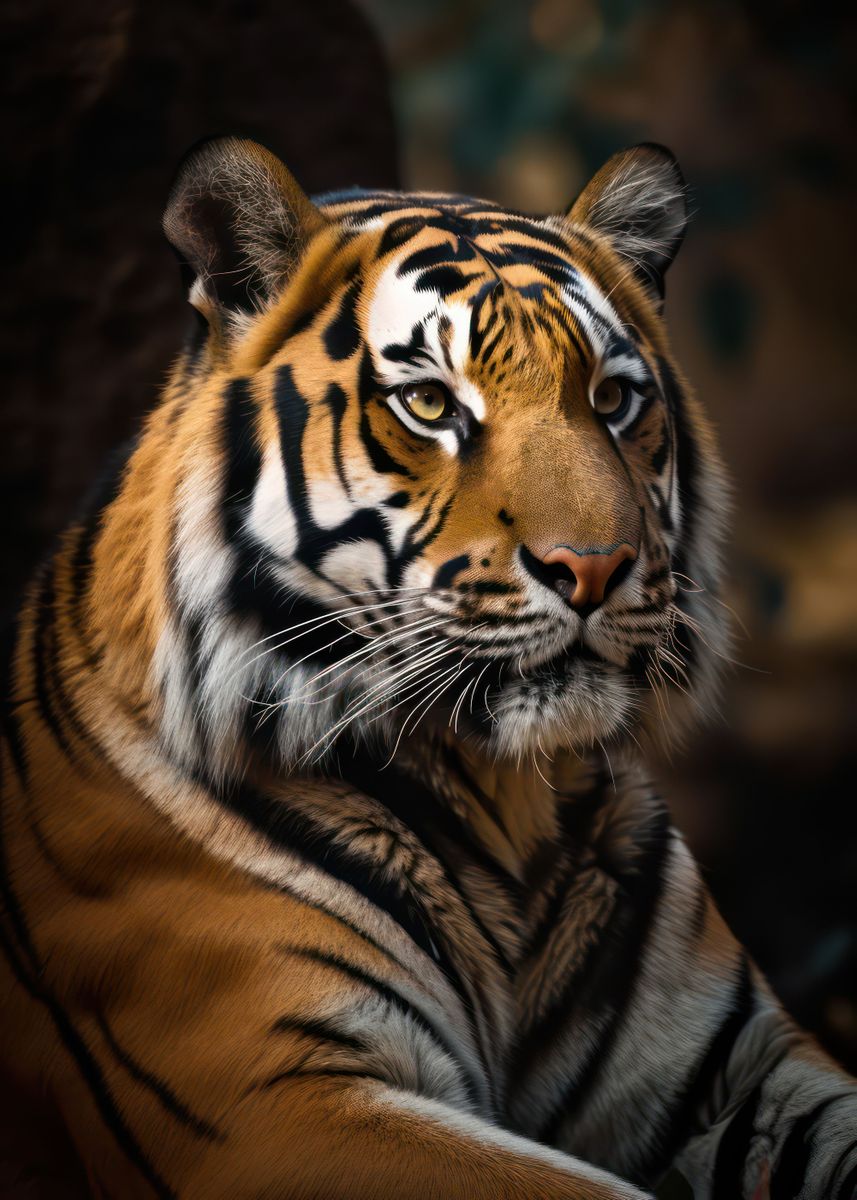 'Fierce tiger' Poster, picture, metal print, paint by Zooscape Wildlife ...