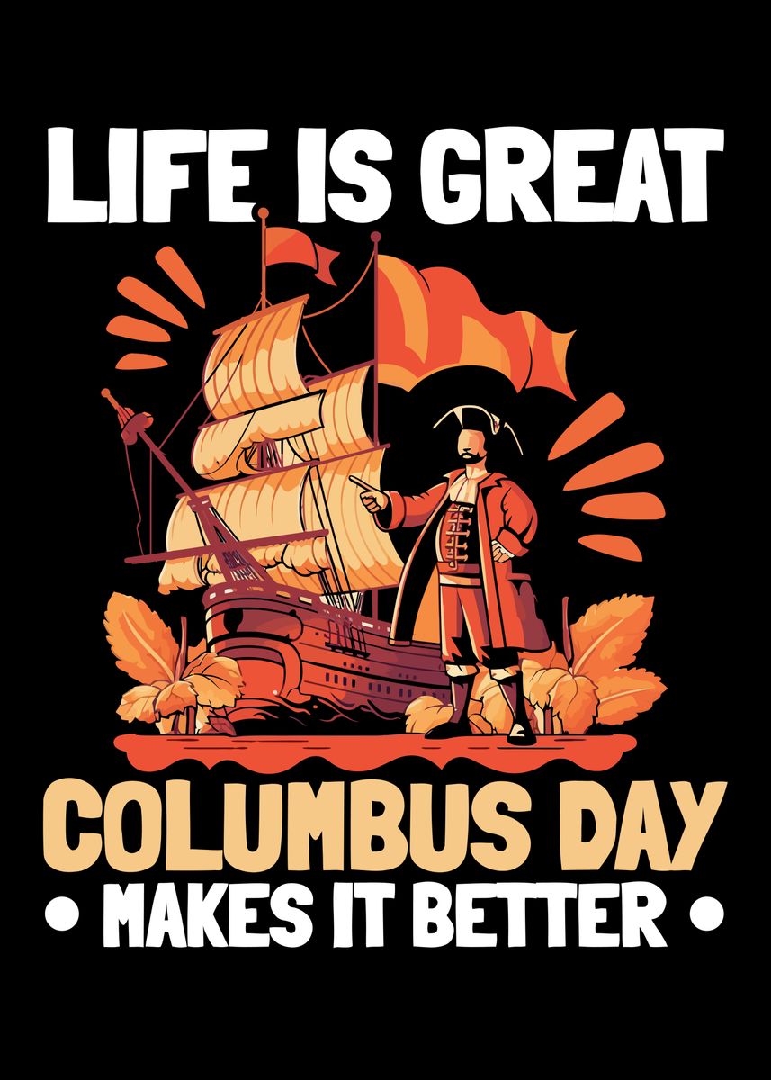 'Christopher Columbus' Poster, picture, metal print, paint by NAO ...