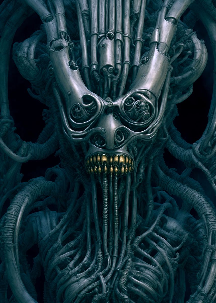 'Bio Demon' Poster, picture, metal print, paint by Yexart Design | Displate