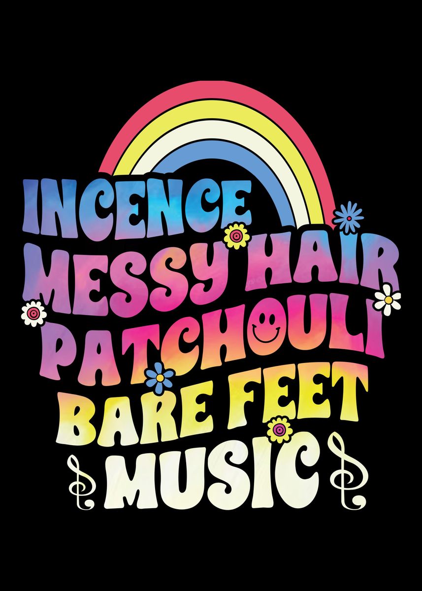 'Funny Hippie Peace' Poster, picture, metal print, paint by ...