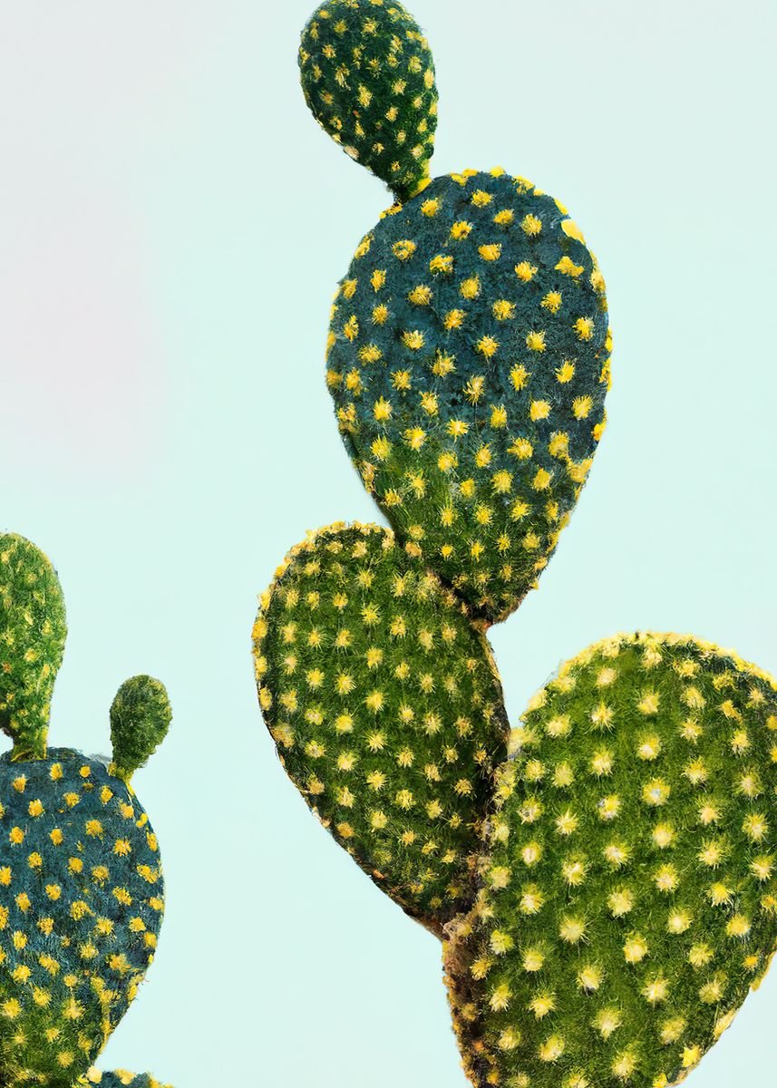 'Fancy Cactus' Poster, picture, metal print, paint by maxdesign | Displate