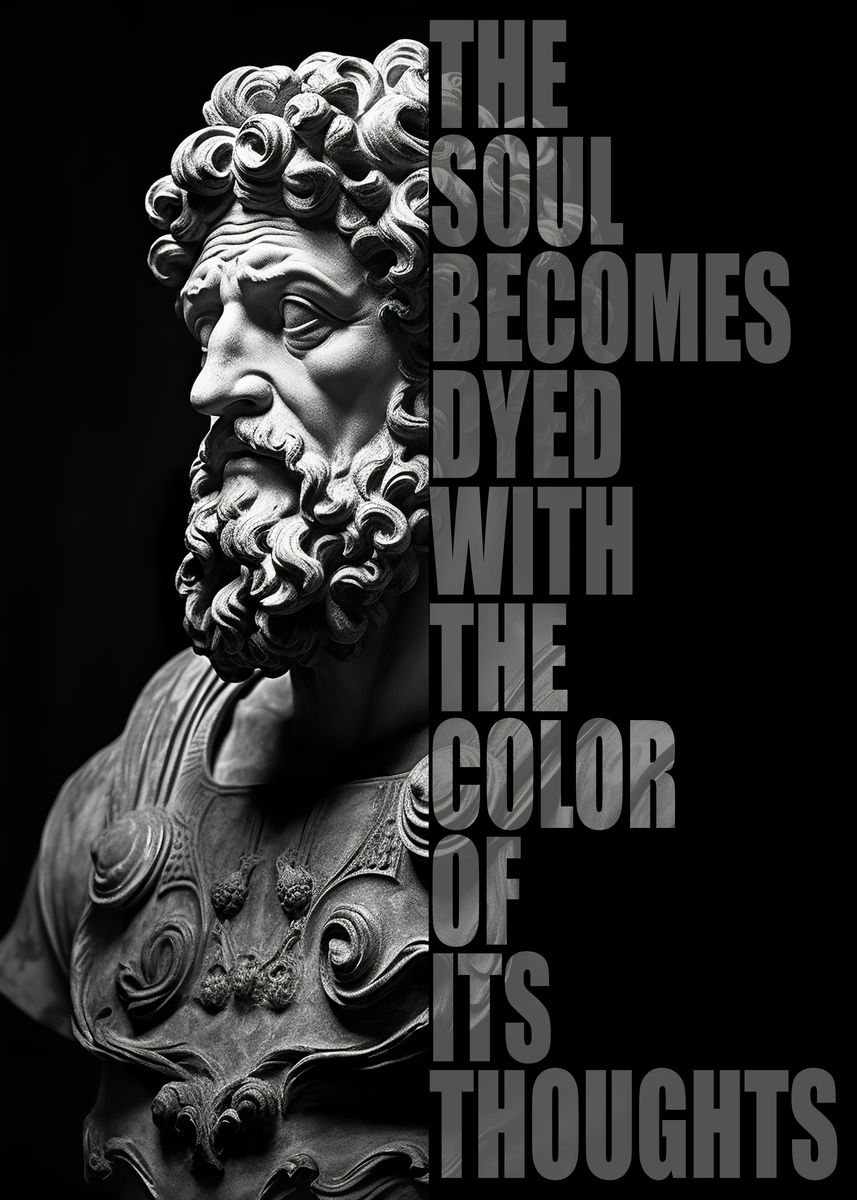 'Marcus Aurelius Stoic' Poster, picture, metal print, paint by MaluBobo ...