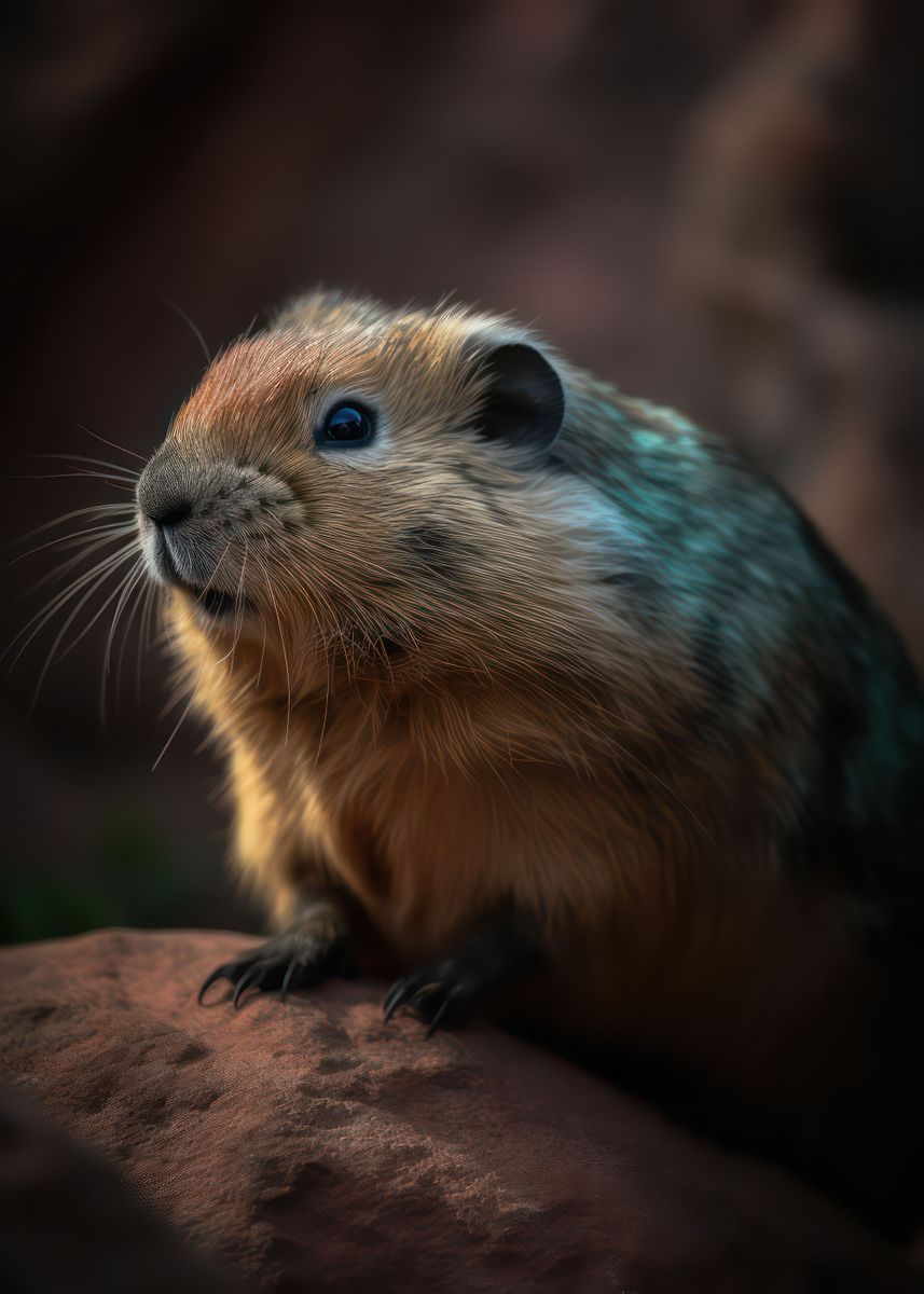 'Fascinating lemming' Poster, picture, metal print, paint by Zooscape ...