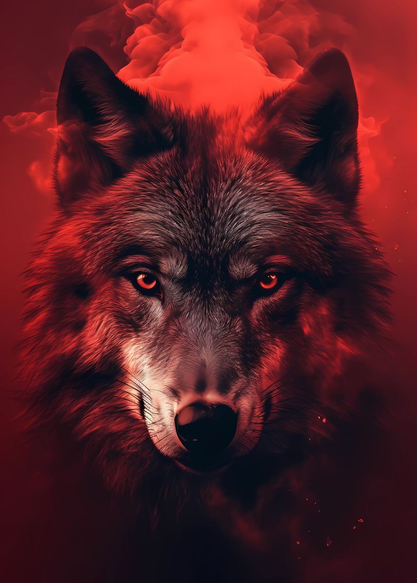 'Wolf Animal' Poster, picture, metal print, paint by DecoyDesign | Displate