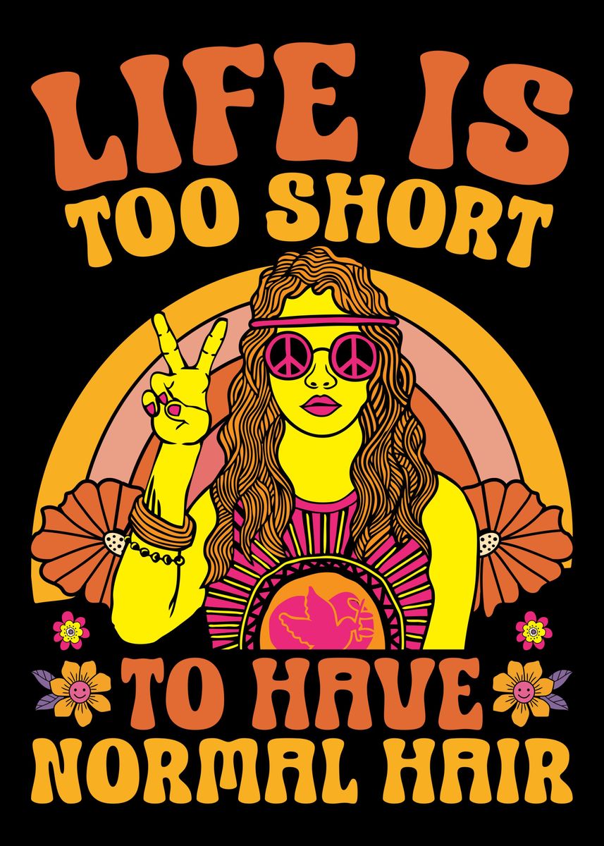 'Hippie Dreadlocks Rasta' Poster, picture, metal print, paint by ...