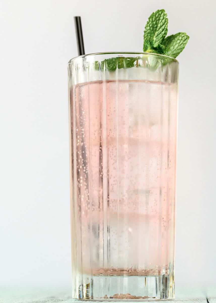 'Pink gin cocktail' Poster, picture, metal print, paint by Oleksandr ...