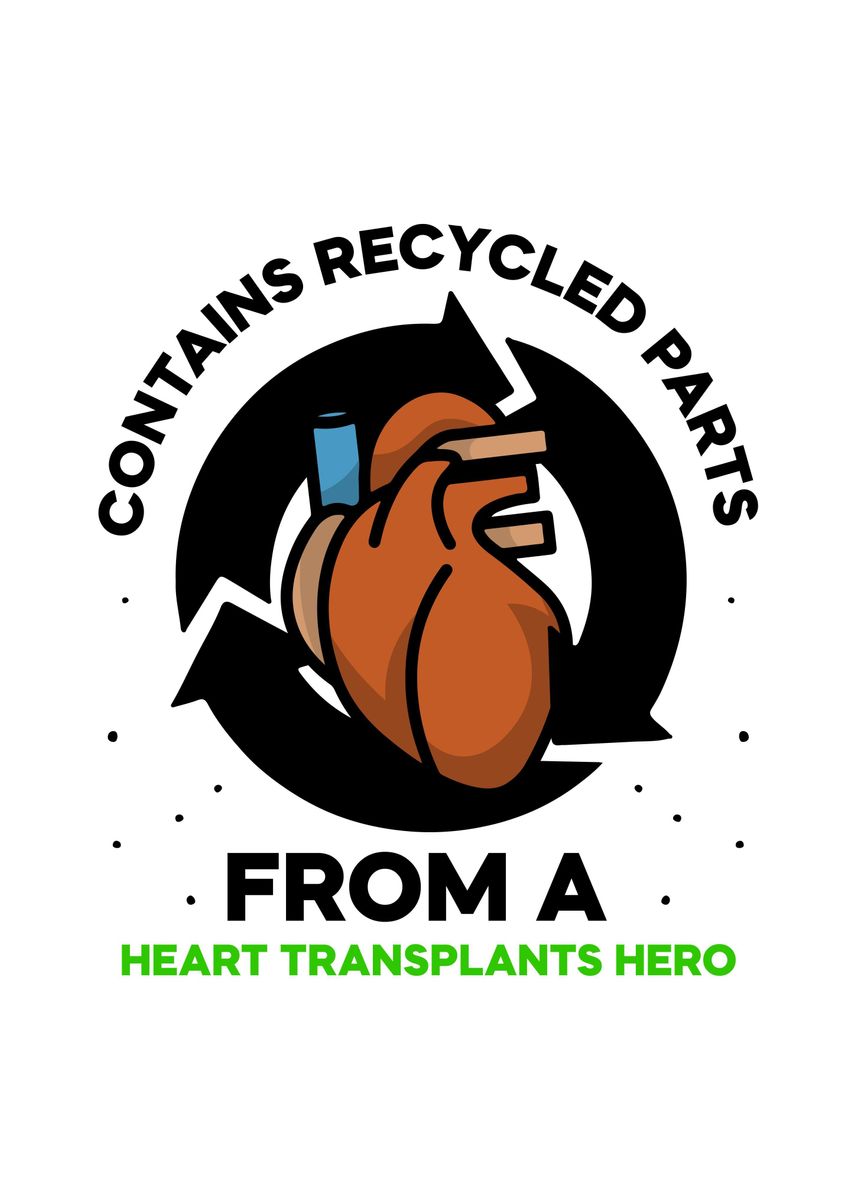 'Heart Transplant Survivor' Poster by Sebastian Wünsche | Displate