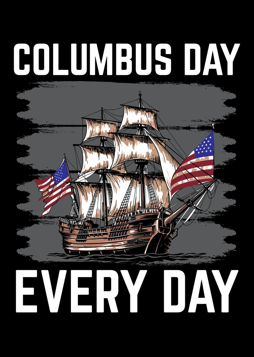 'Christopher Columbus' Poster, picture, metal print, paint by NAO ...