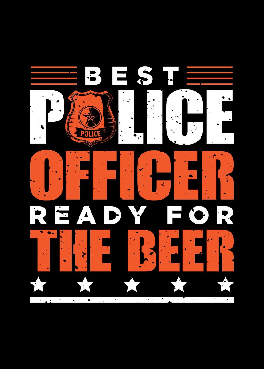 'Police Officer' Poster, picture, metal print, paint by Sebastian ...