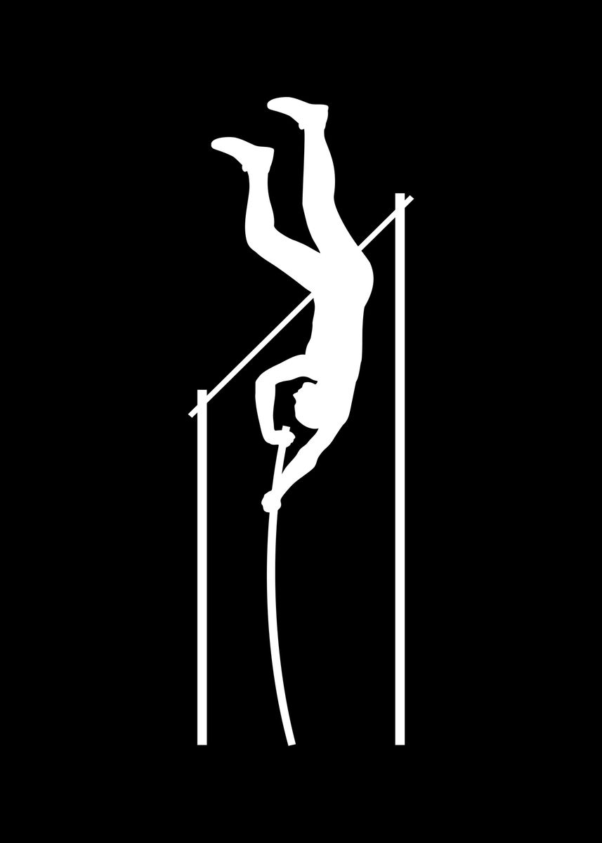 'Pole Vault' Poster by Sebastian Wünsche | Displate