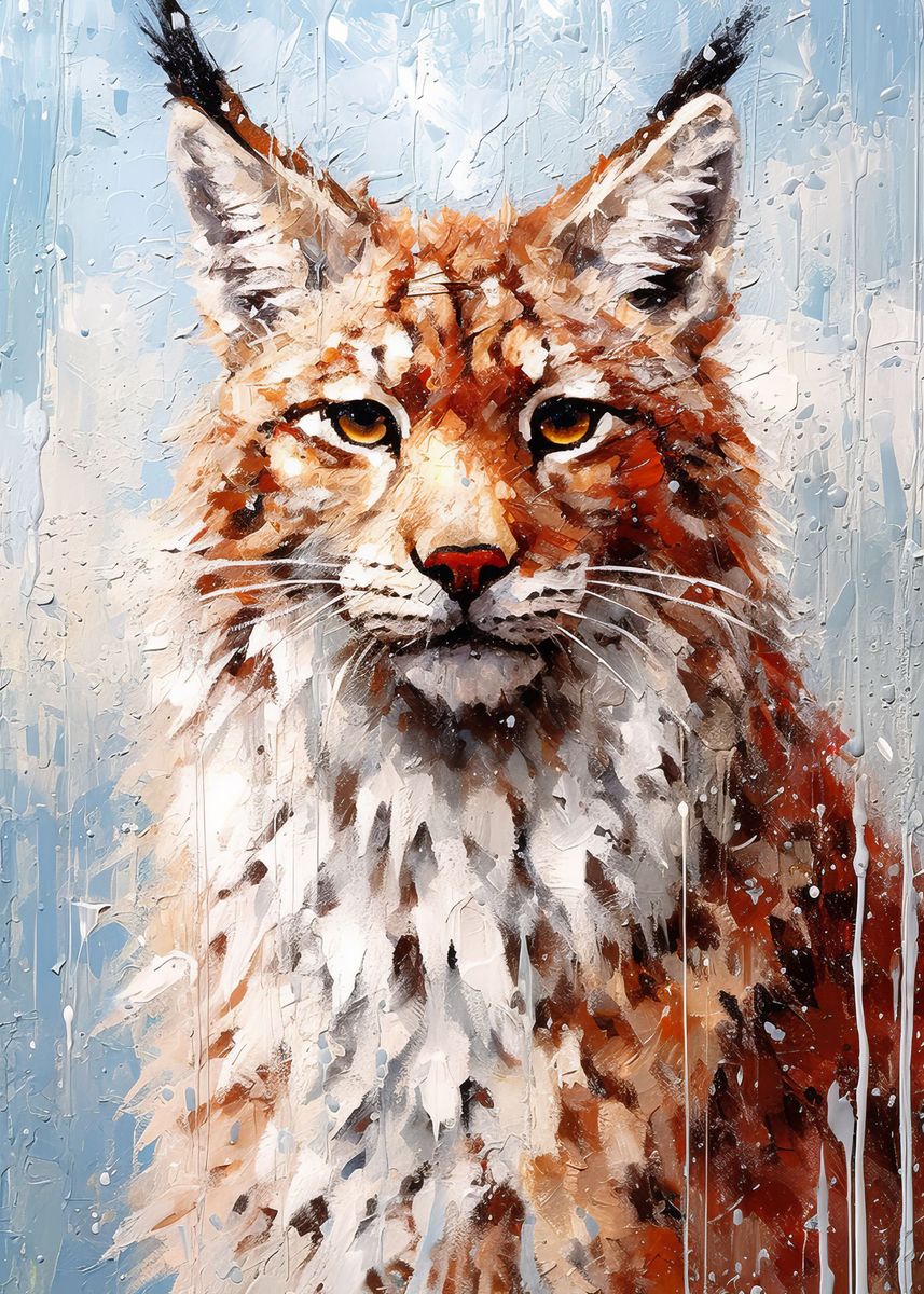 'Palette Lynx painting' Poster, picture, metal print, paint by Arnas ...