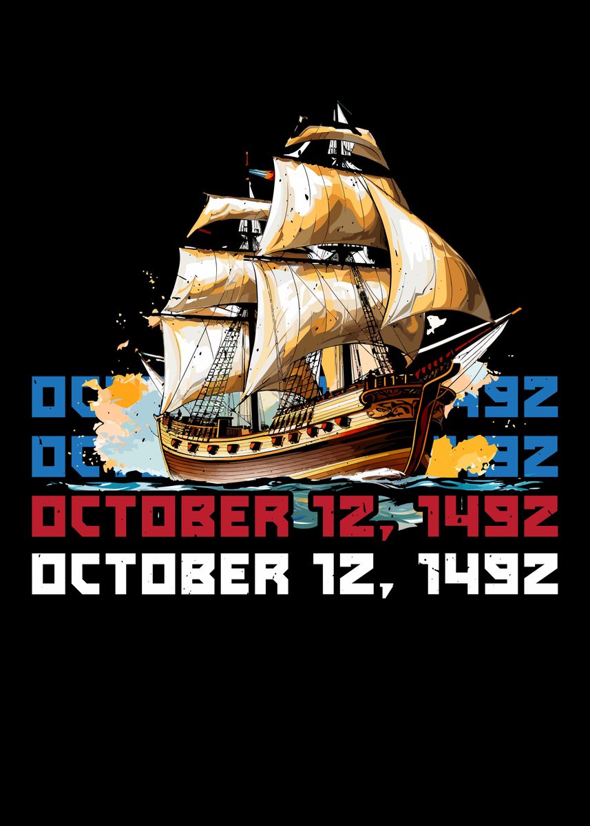 'Christopher Columbus' Poster, picture, metal print, paint by NAO ...