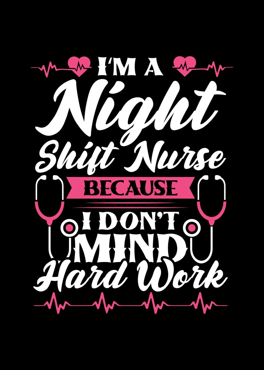 'Night Shift Nurse' Poster, picture, metal print, paint by Sebastian ...