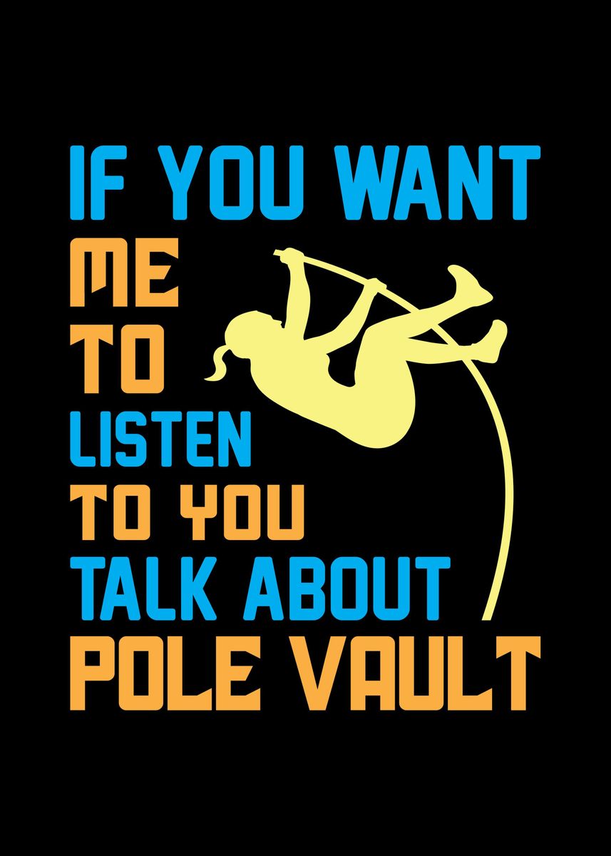 'Pole Vault' Poster, picture, metal print, paint by Sebastian Wünsche ...