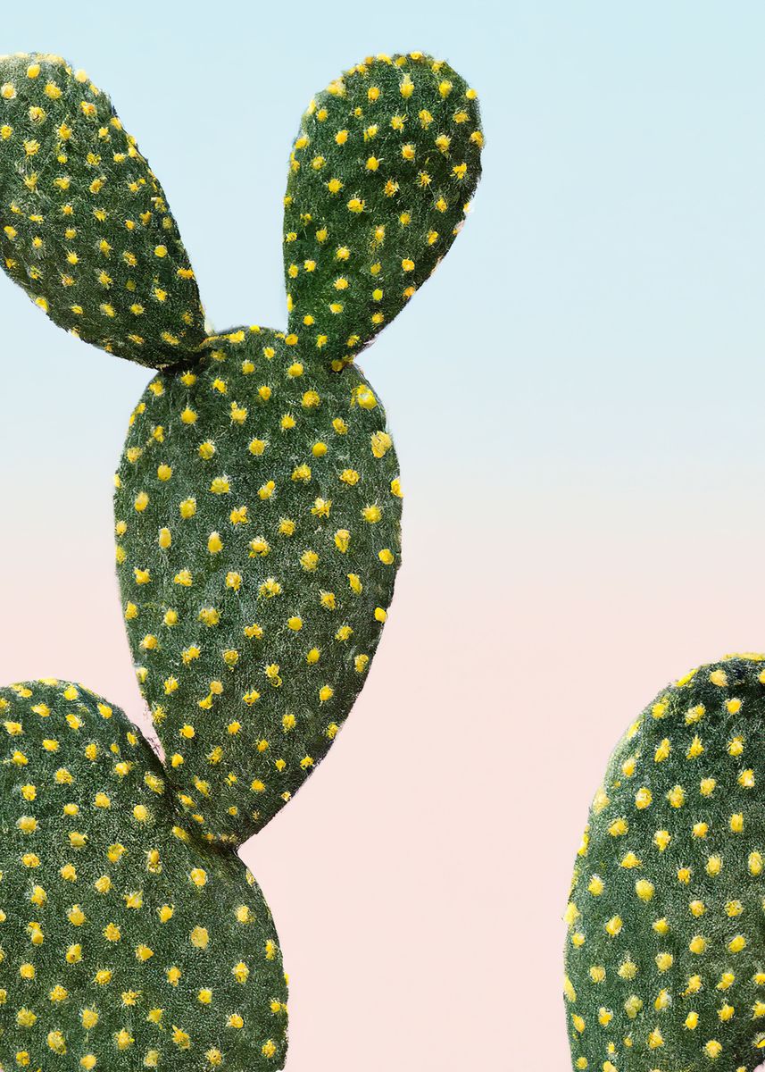 'Fancy Cactus' Poster, picture, metal print, paint by maxdesign | Displate
