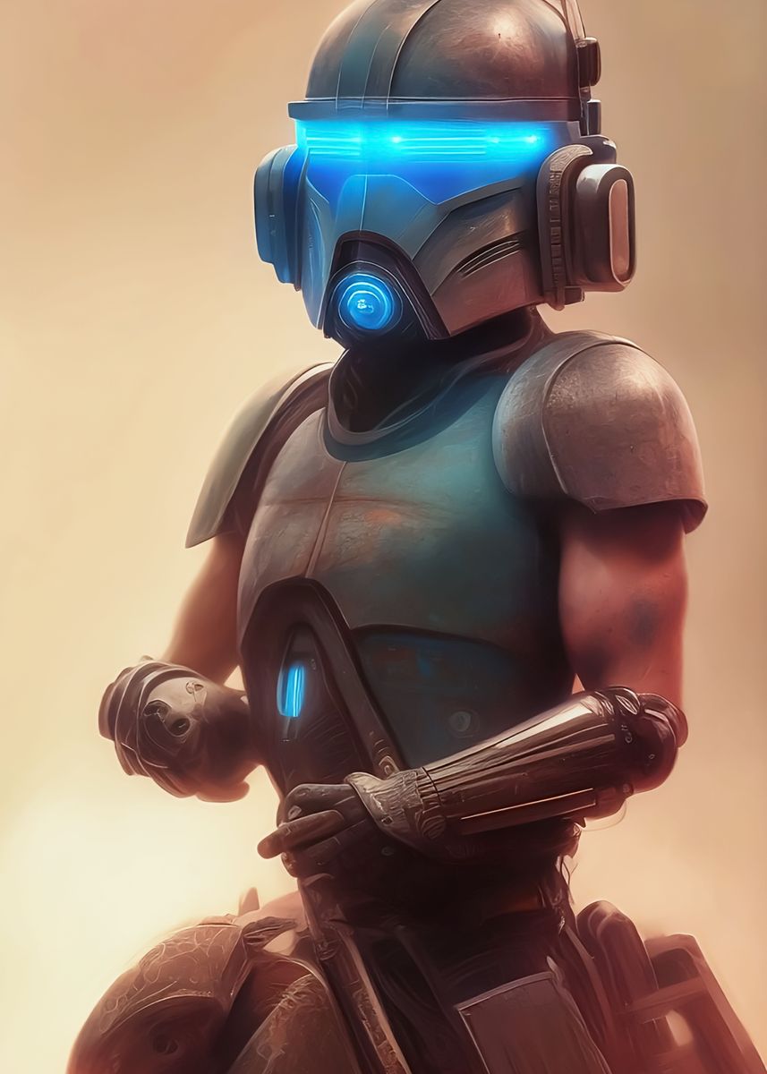 'Vintage Cyborg' Poster, picture, metal print, paint by Mango Art ...