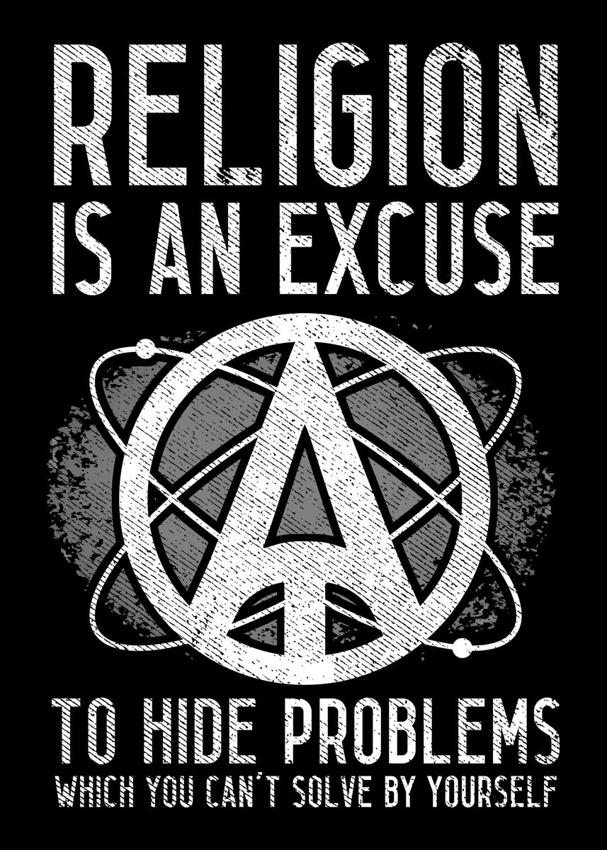 'Atheist Atheism' Poster, picture, metal print, paint by AestheticAlex ...