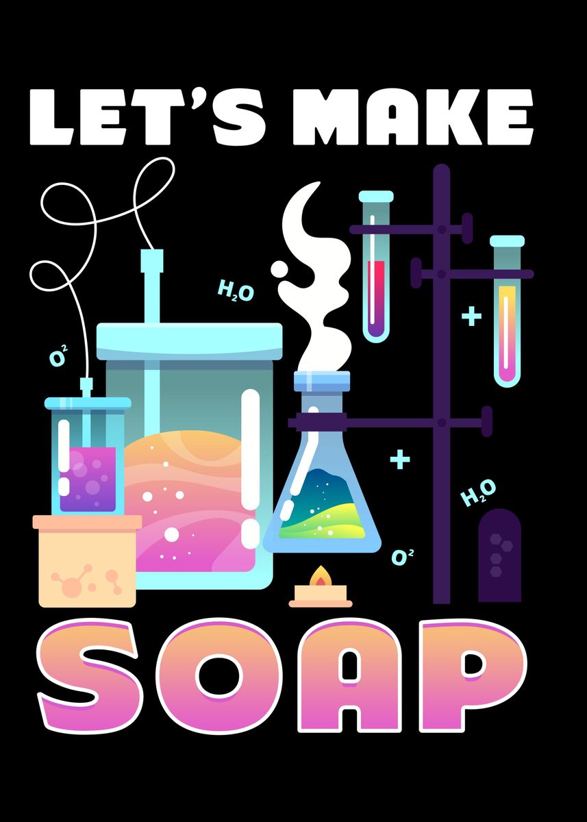 'Soap Making Soap Maker' Poster, picture, metal print, paint by ...