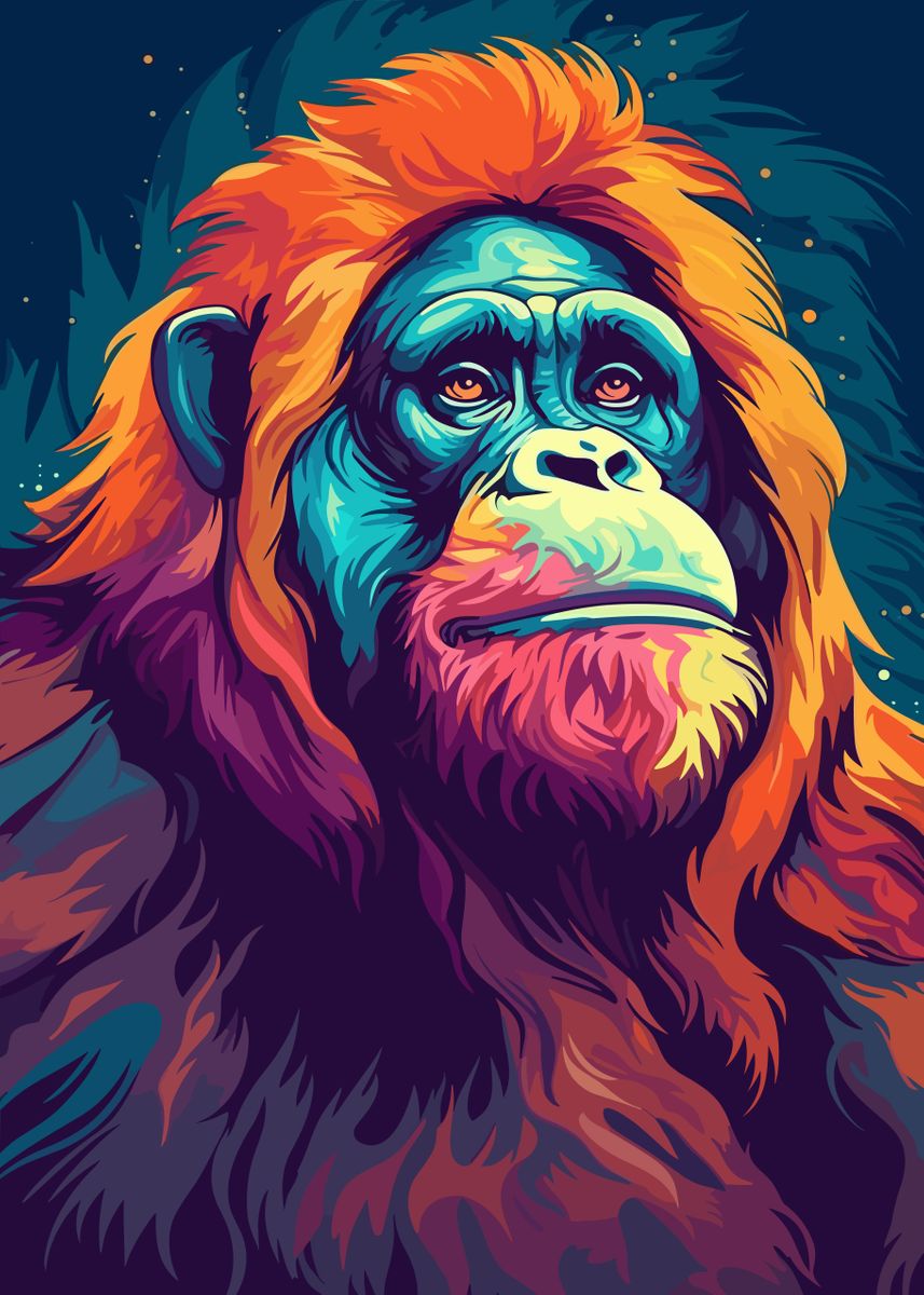 'Wild Nature Animal WPAP' Poster by Qreative | Displate