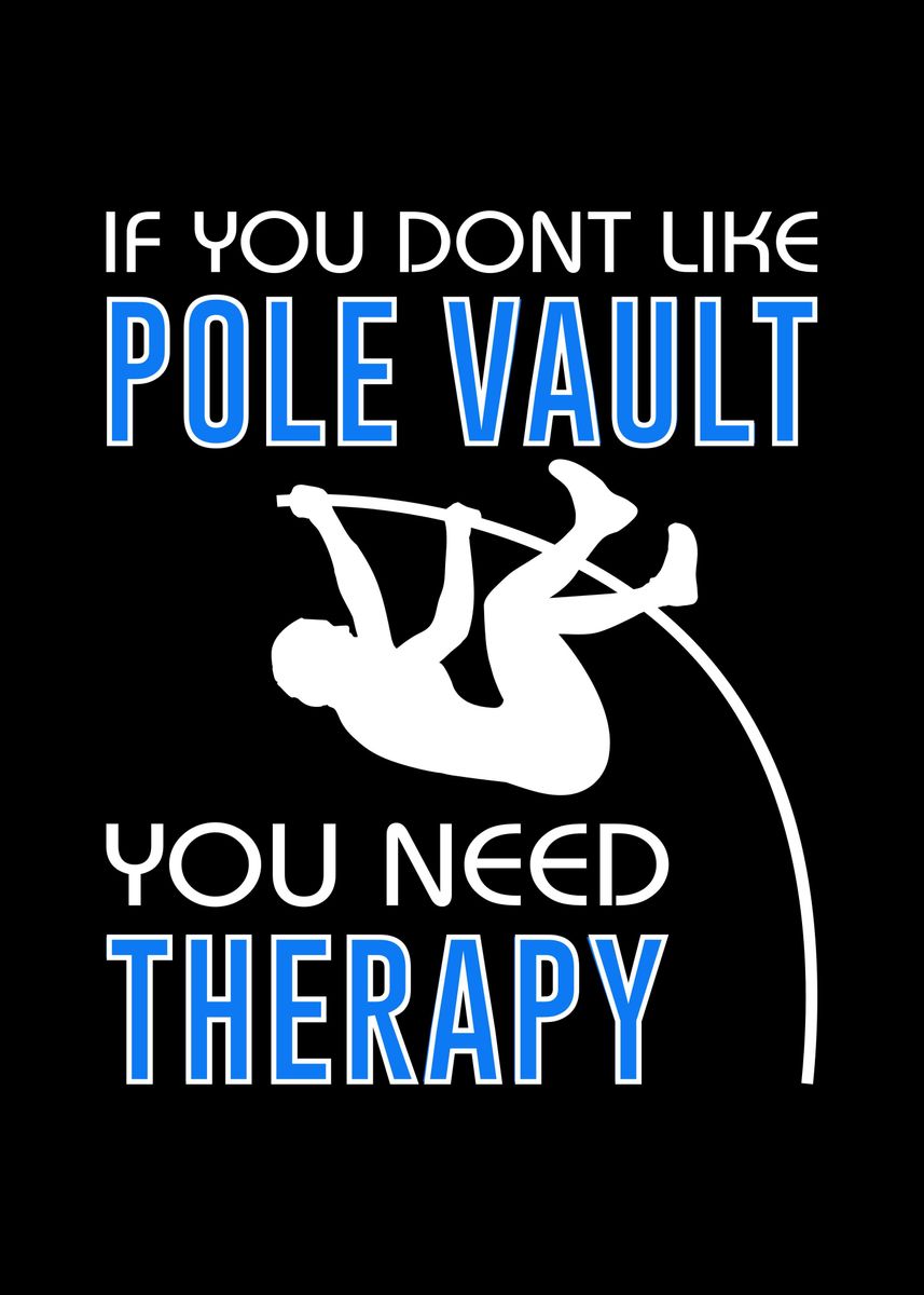 'Pole Vault' Poster, picture, metal print, paint by Sebastian Wünsche ...