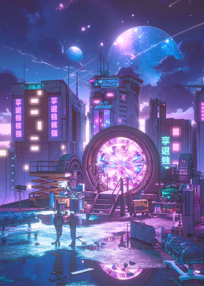 'Thresholds of discovery' Poster, picture, metal print, paint by ...