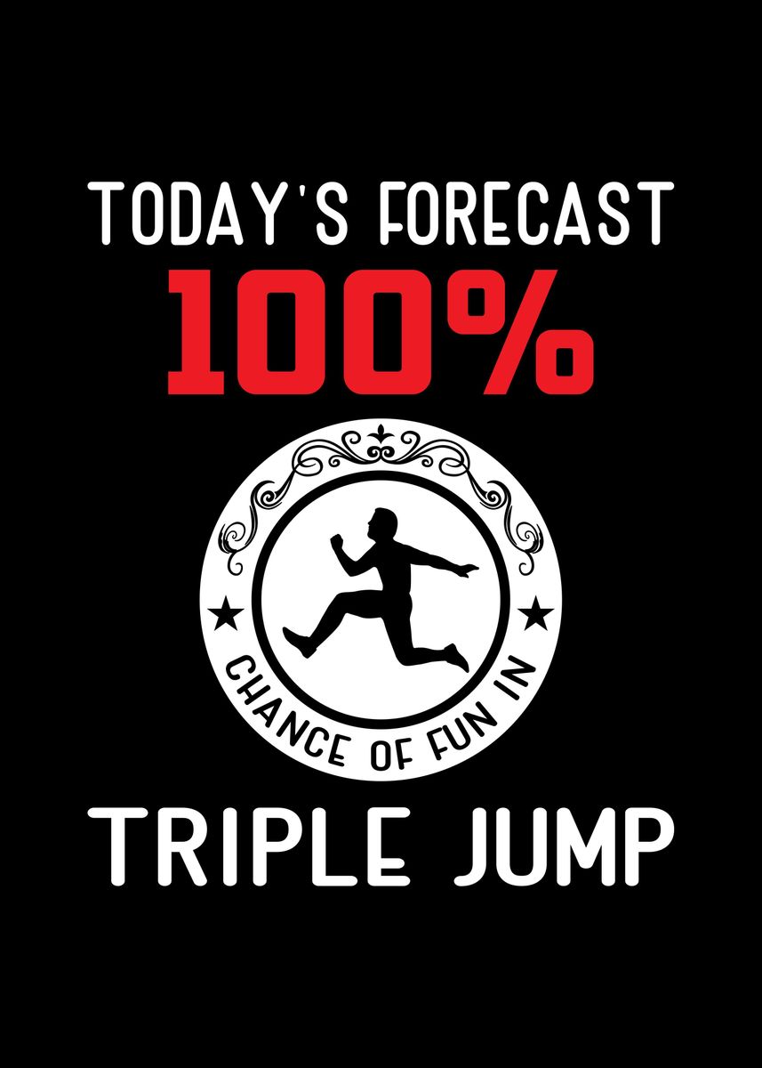 'Triple Jump' Poster, picture, metal print, paint by Sebastian Wünsche ...