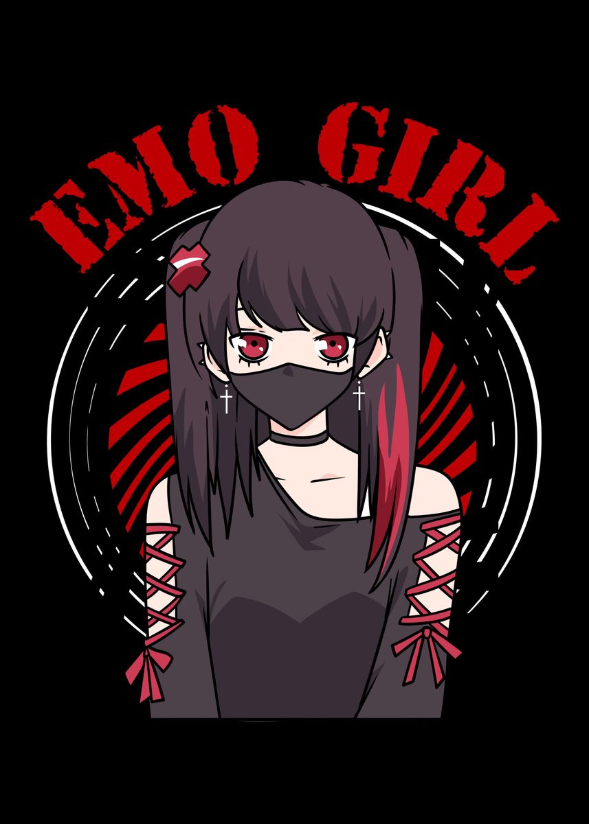 'Emo Girl Goth Eboy Egirl' Poster by AestheticAlex | Displate