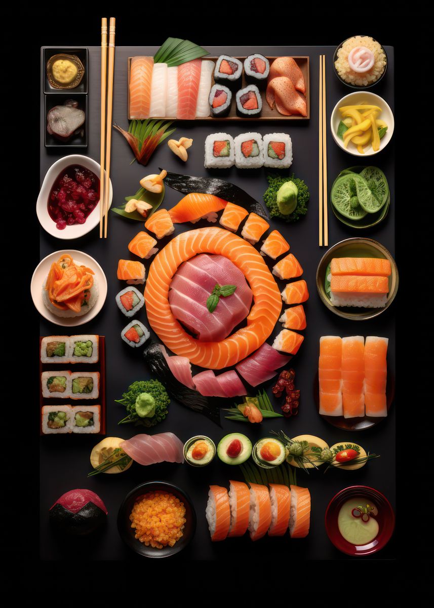 'Canvas of Culinary Art' Poster, picture, metal print, paint by ...