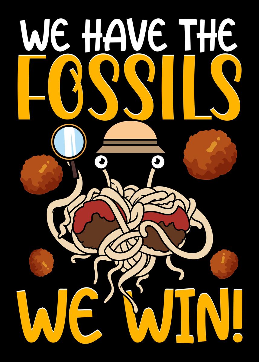 'Flying Spaghetti Monster' Poster, picture, metal print, paint by ...