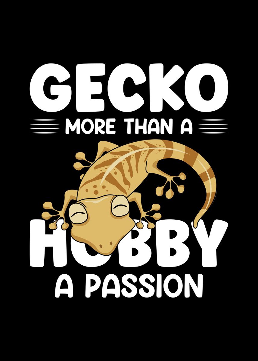 'Gecko' Poster by Sebastian Wünsche | Displate