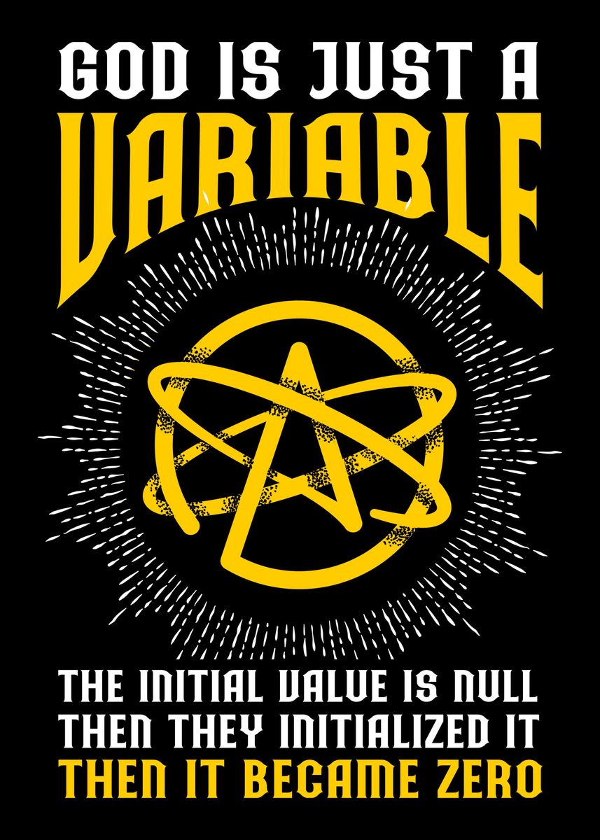 'Atheist Atheism' Poster, picture, metal print, paint by AestheticAlex ...