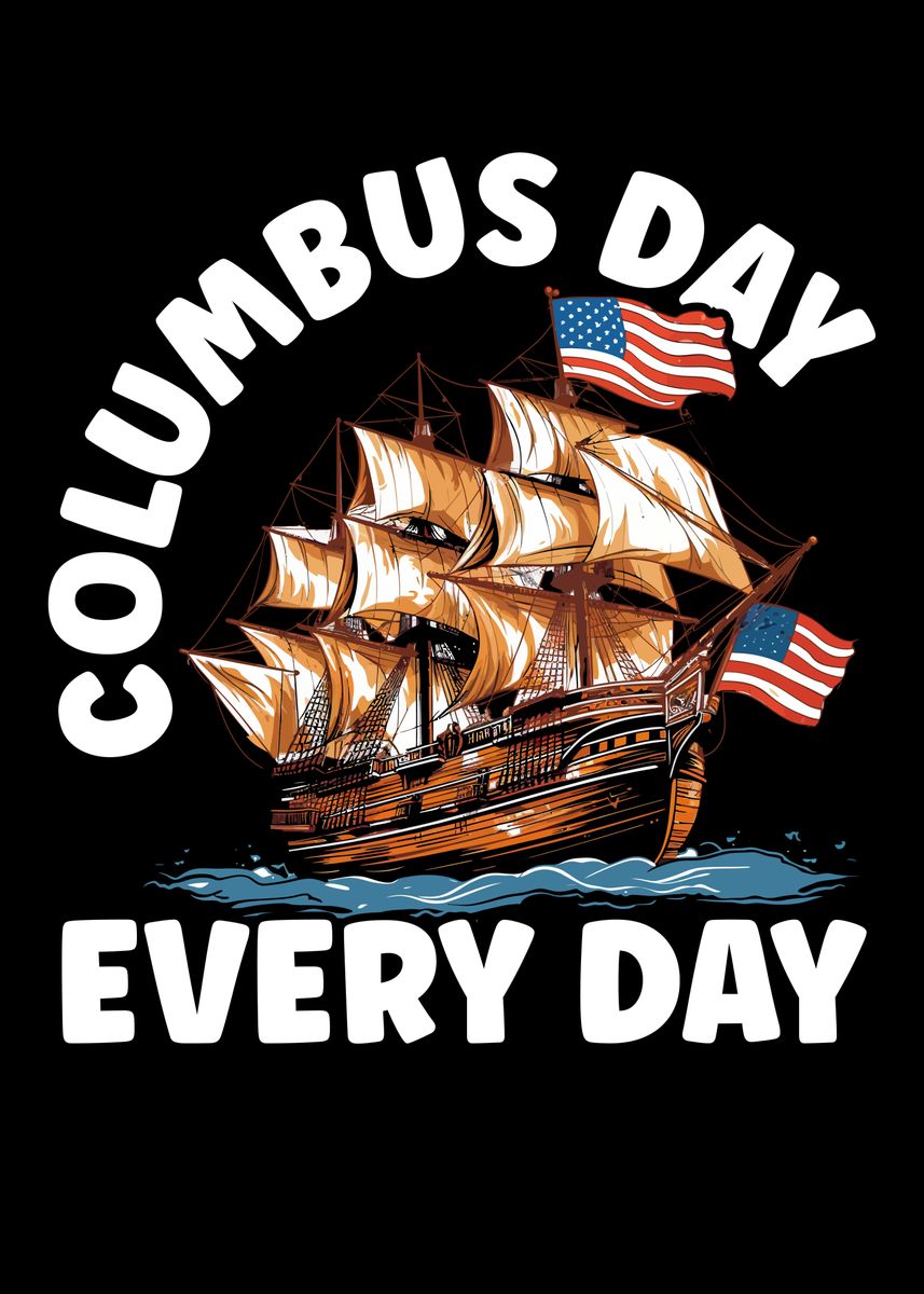 'Christopher Columbus' Poster, picture, metal print, paint by NAO ...
