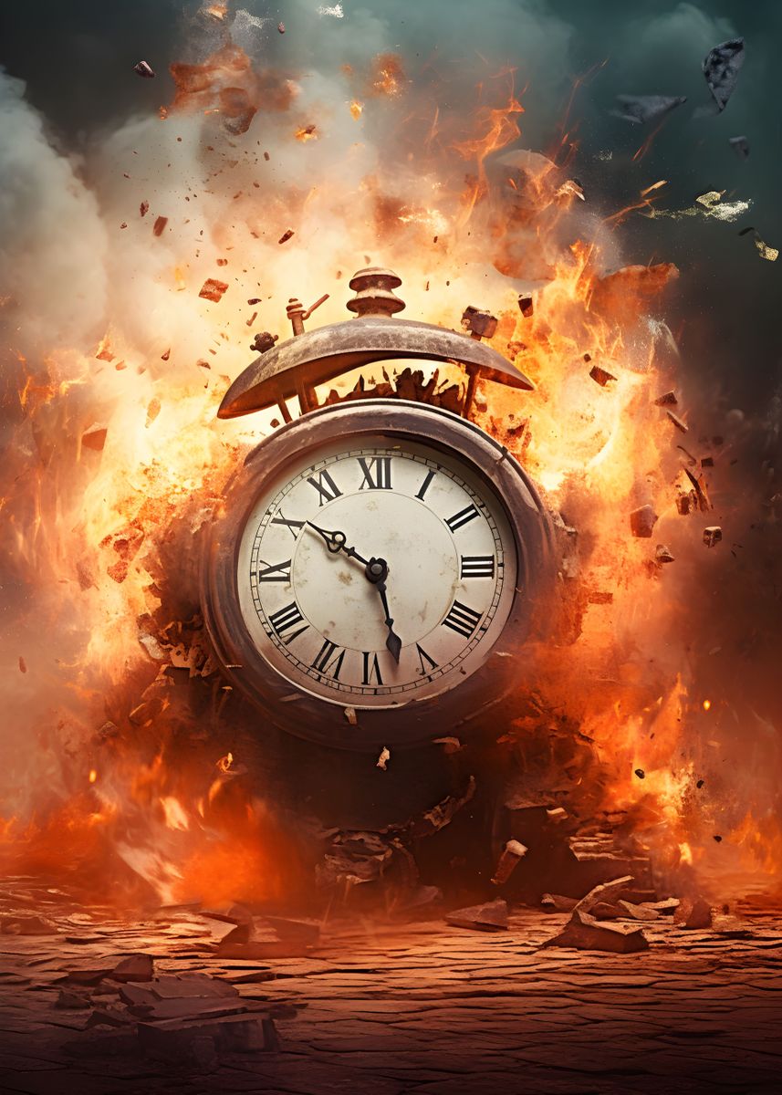 'Time Running Out' Poster, picture, metal print, paint by Aisavart ...