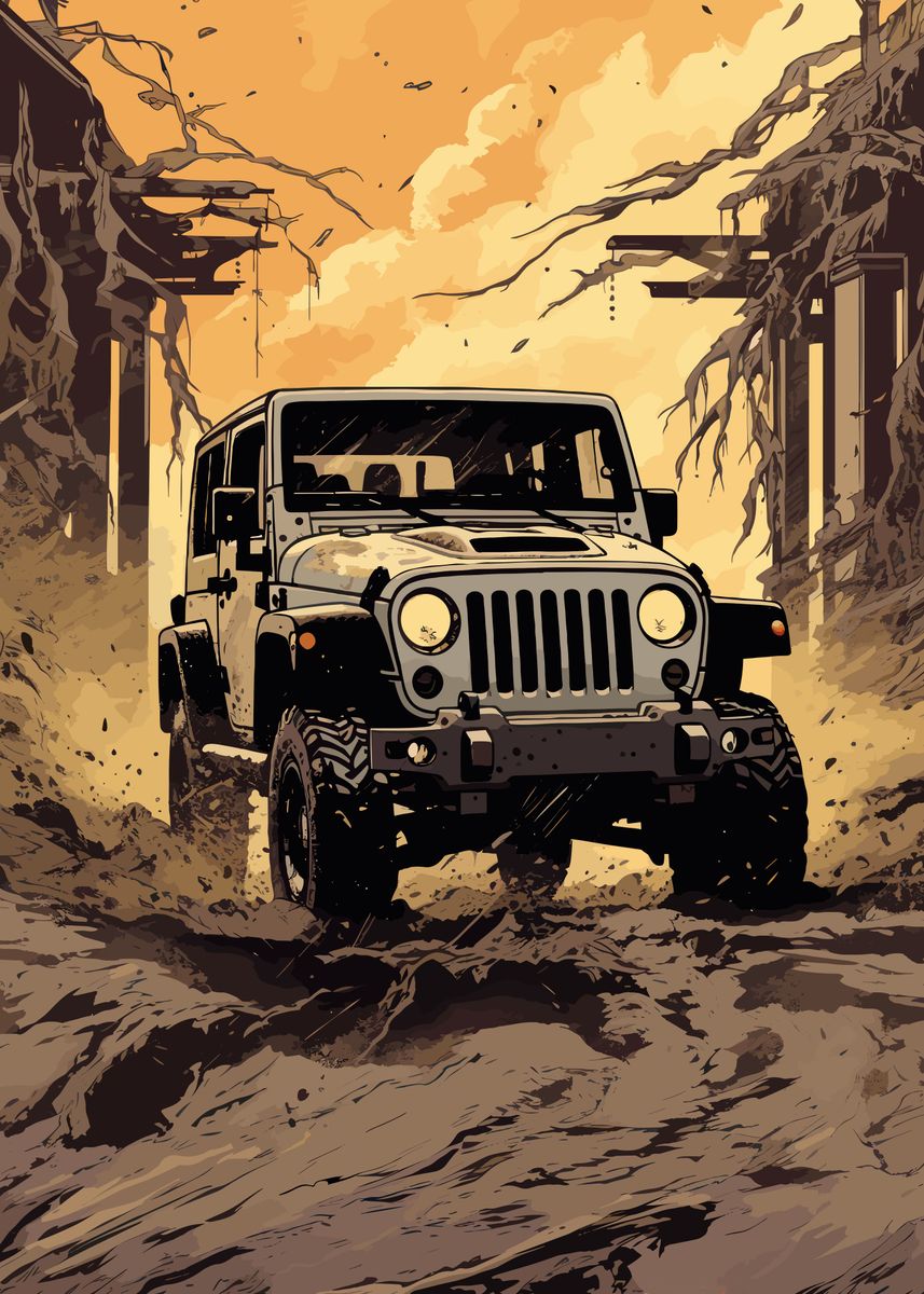 'A big wheel ' Poster, picture, metal print, paint by Mobilunik | Displate