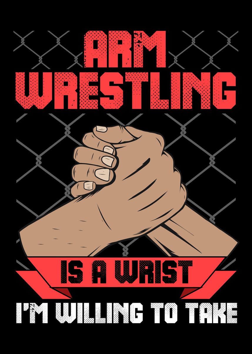 'Arm Wrestler' Poster, picture, metal print, paint by AestheticAlex ...
