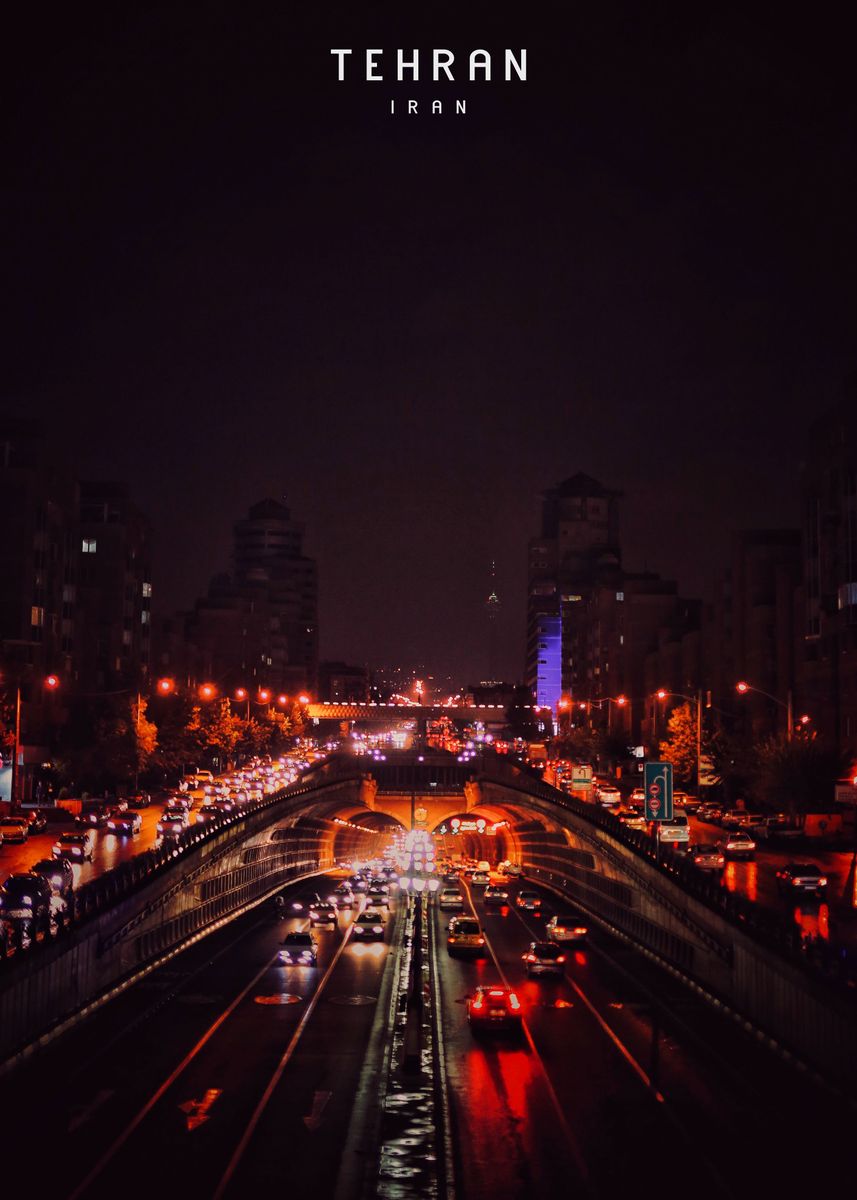 'Tehran ' Poster, picture, metal print, paint by Big City | Displate
