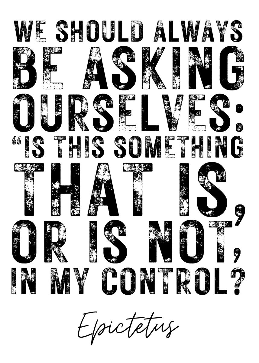 'Epictetus' Poster by Yess | Displate