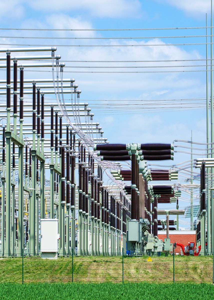 'High voltage electrical' Poster, picture, metal print, paint by ...