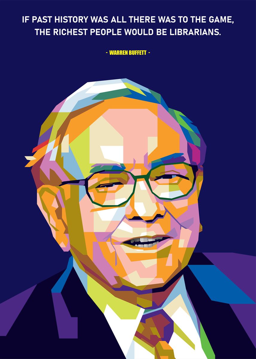 'Warren Buffett Quotes' Poster, picture, metal print, paint by Erick ...