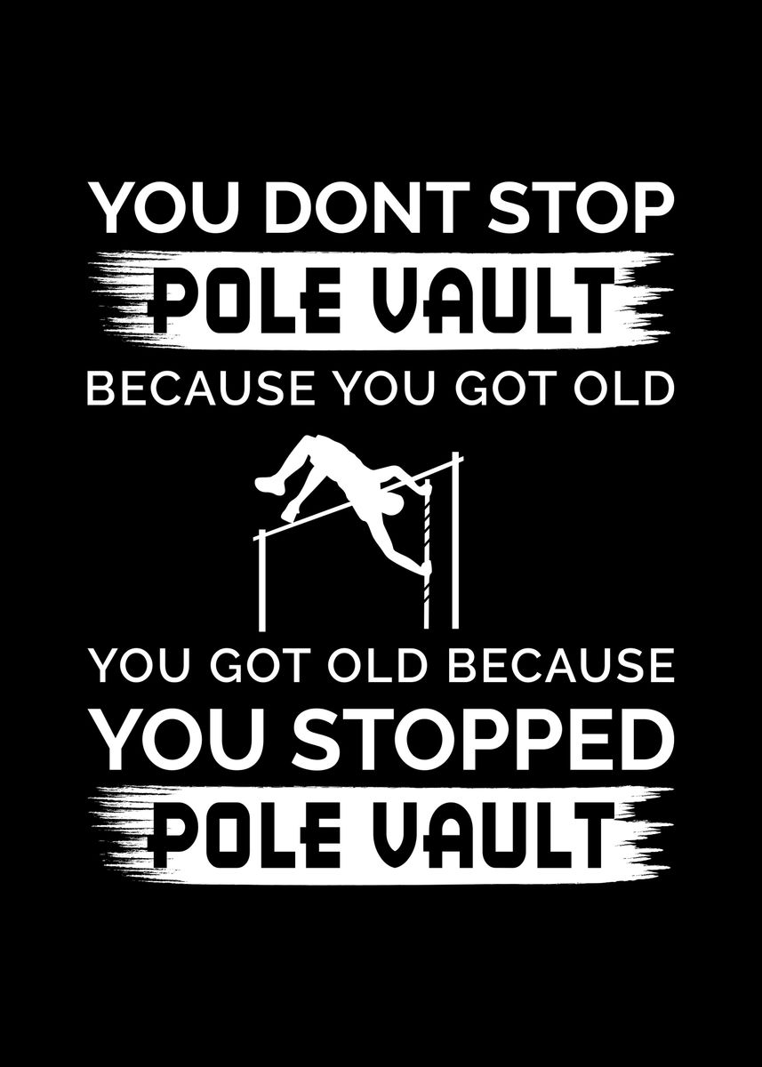 'Pole Vault' Poster, picture, metal print, paint by Sebastian Wünsche ...