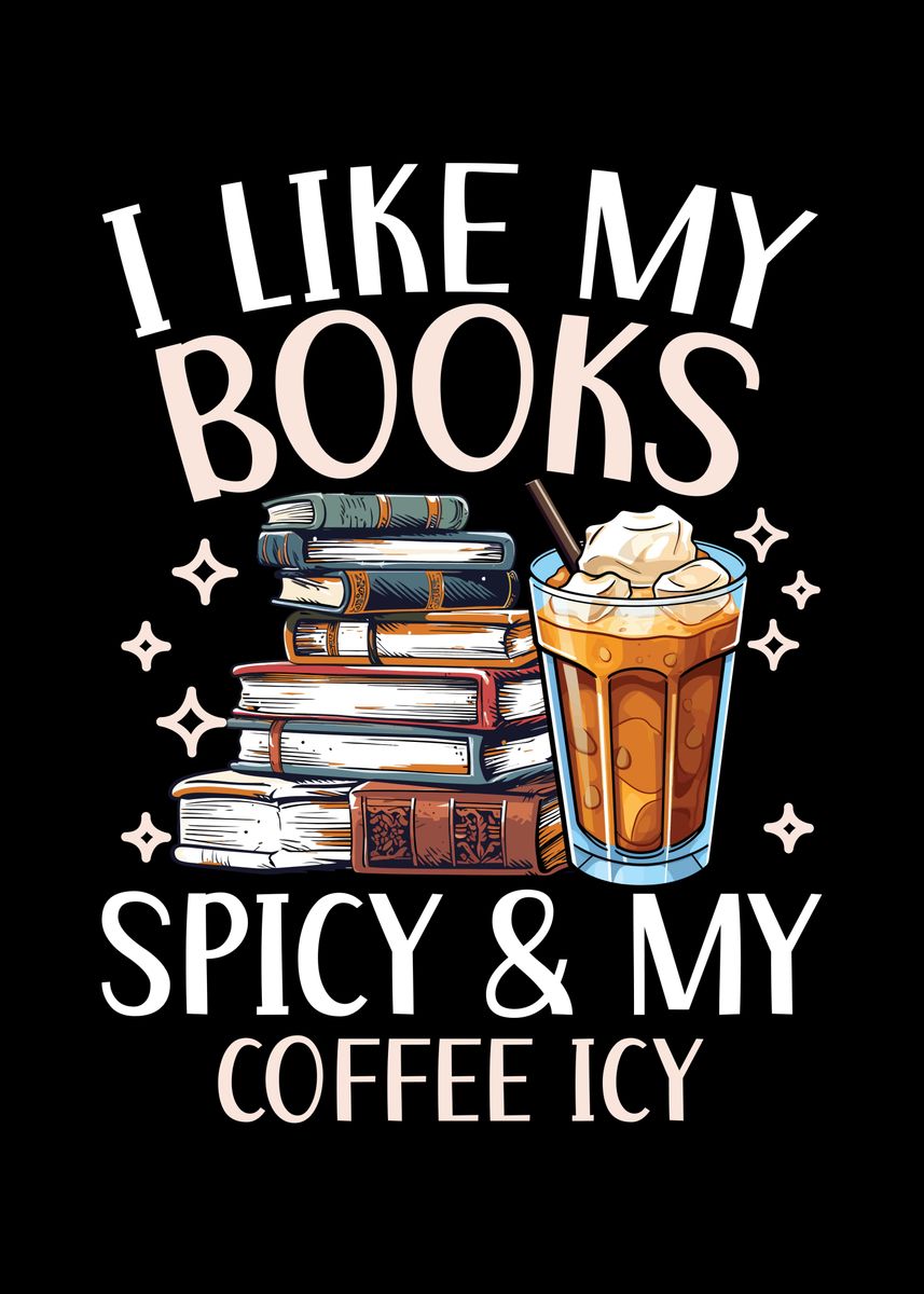 'Book Lover Bookworm' Poster, picture, metal print, paint by NAO | Displate