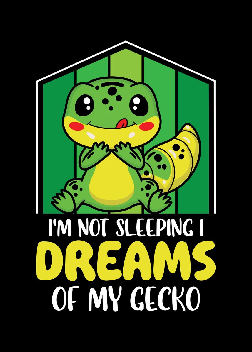 'Gecko' Poster by Sebastian Wünsche | Displate