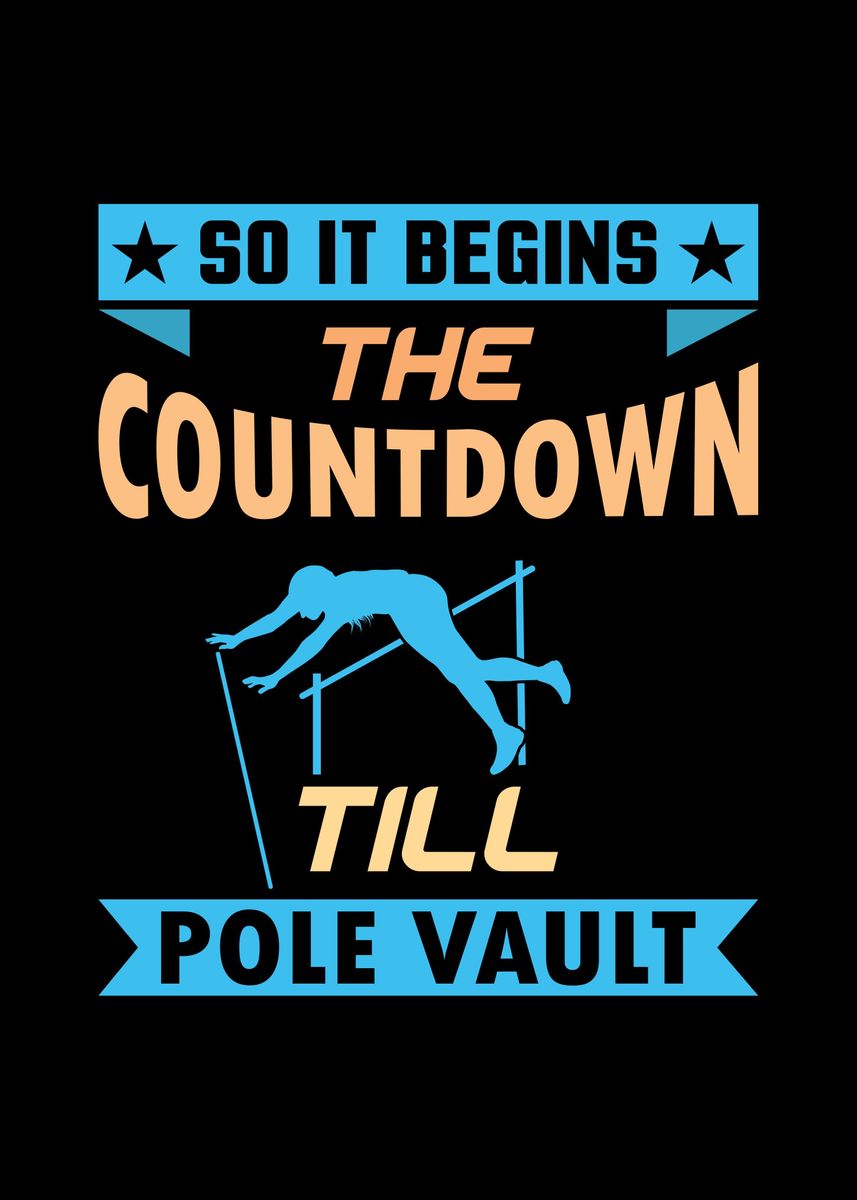 'Pole Vault' Poster, picture, metal print, paint by Sebastian Wünsche ...