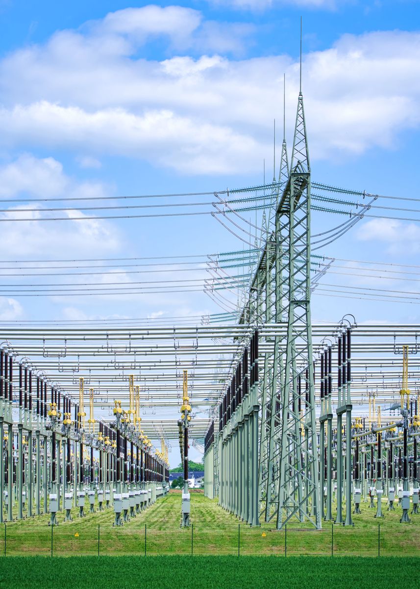 'High voltage electrical' Poster, picture, metal print, paint by ...