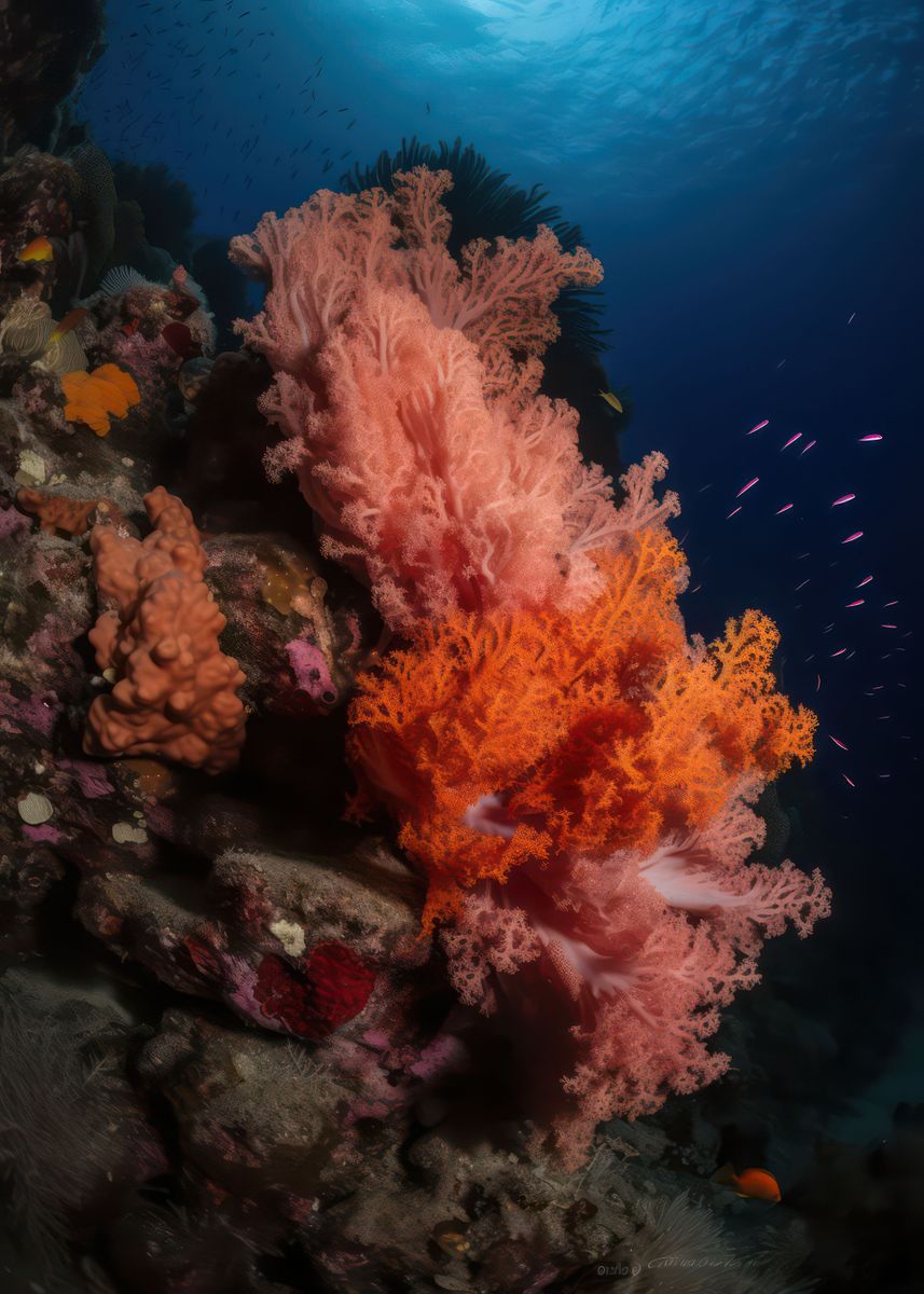 'Fascinating coral' Poster by Zooscape Wildlife | Displate