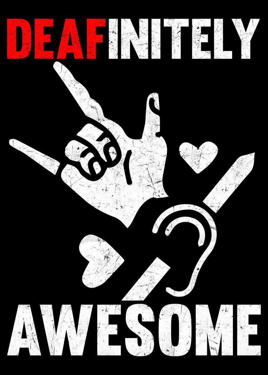 'Deaf Pride ASL' Poster, picture, metal print, paint by AestheticAlex ...