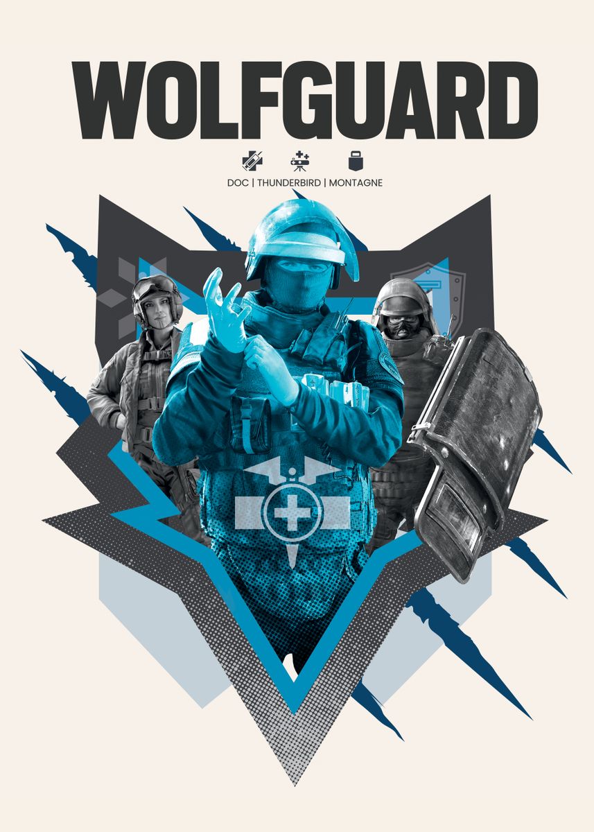'Wolfguard' Poster, picture, metal print, paint by Rainbow Six Siege ...