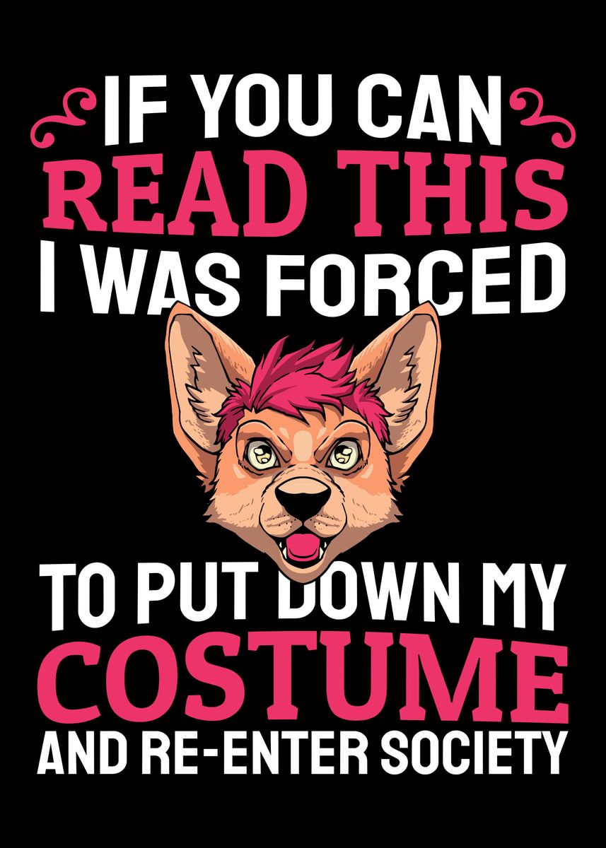 'Furry Fandom Funny' Poster, picture, metal print, paint by ...