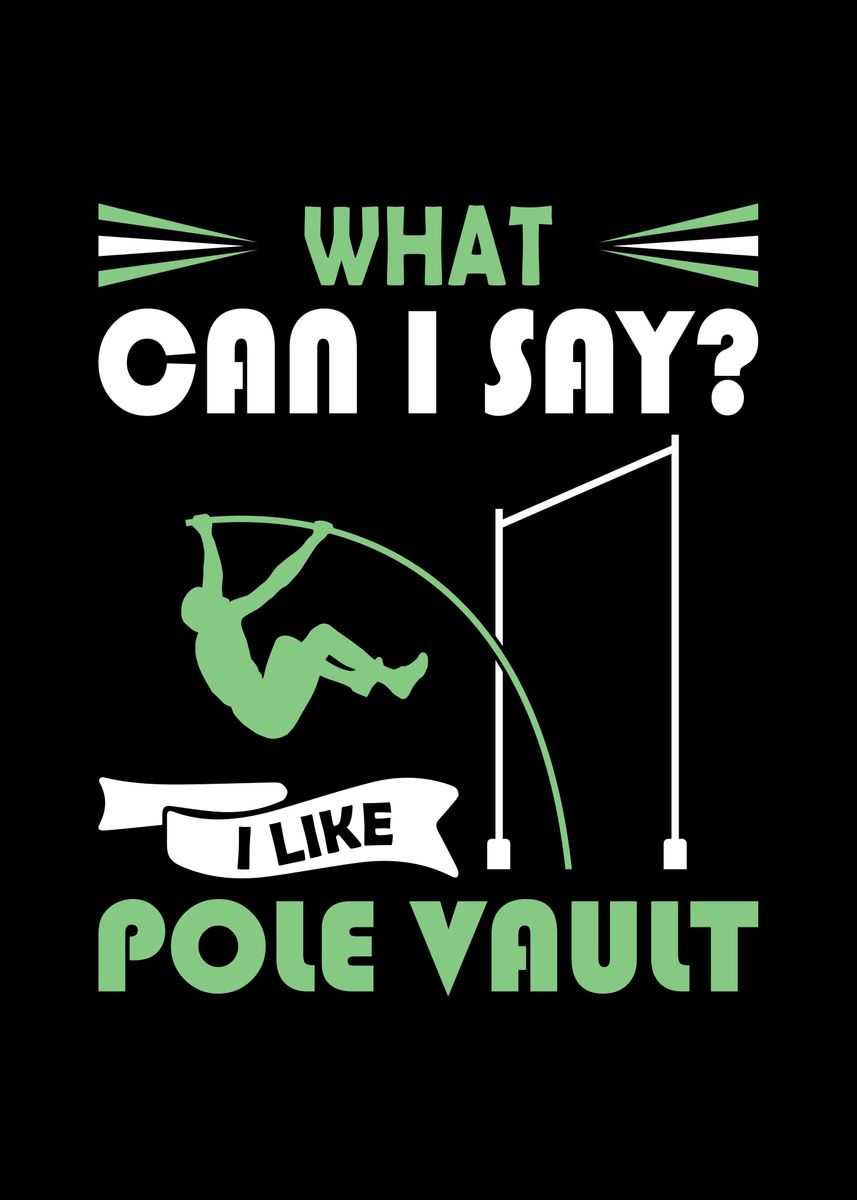 'Pole Vault' Poster, picture, metal print, paint by Sebastian Wünsche ...